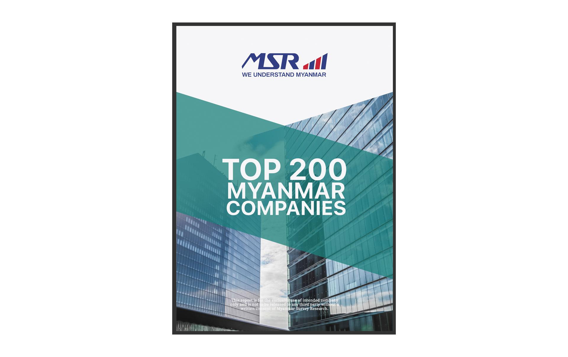Top 200 Myanmar Companies 2020 – Available Now | MSR Research
